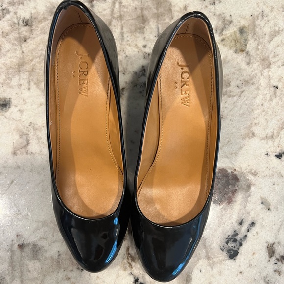 J. Crew | Shoes | J Crew Matina Patent Leather Wedges | Poshmark